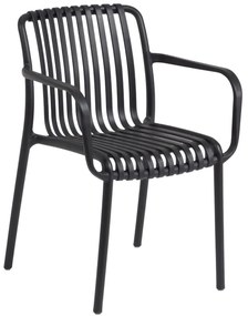 OnaDnes -20% Černá plastová zahradní židle Kave Home Isabellini