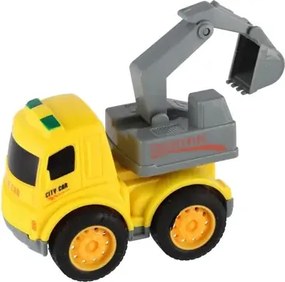 TEDDIES Stavební auto / Autíčko na setrvačník / plast / 9 cm / 4 druhy