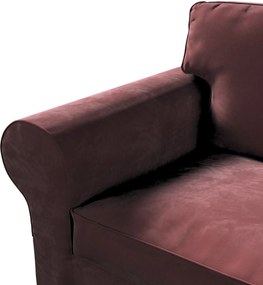 Potah na pohovku IKEA Ektorp 3-místná rozkládací, NOVÝ MODEL 2013 barva červená látka lesklé, sametová