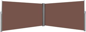 vidaXL Zatahovací postranní markýza/zástěna 160 x 600 cm [42178] Barva: Hnědá
