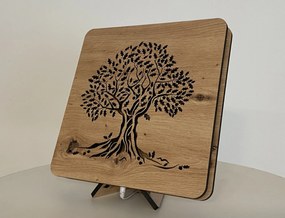 Li-Go "Dub" lampa 31x31 cm provedení povrchu: ořech