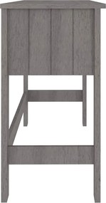 Psací stůl HAMAR světle šedý 110 x 40 x 75 cm masivní borovice 340459