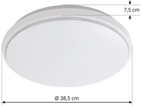 Lindby Glamo LED stropní světlo IP44 hvězdný efekt