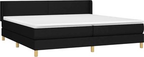 Box spring postel s matrací černá 200x200 cm textil 3130139