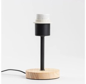 Brilagi - Stolní lampa NUBILA WOOD 1xE27/25W/230V dub/černá