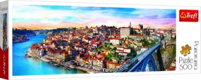 Trefl Panoramatické puzzle Porto, Portugalsko 500 dílků