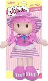 WIKY Panenka Jůlinka / Hadrová, textil / Česky mluví a zpívá / 40 cm /