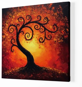 Obraz na plátně - Strom života Zářivý krucánek FeelHappy.cz Velikost obrazu: 140 x 140 cm