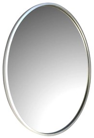 LOFTIKA STŘÍBRO Kulaté nástěnné zrcadlo Průměr: 45 cm