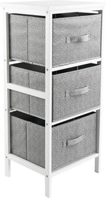 XXXLutz KOMODA, borovice, šedá, bílá, 37/80/30 cm Carryhome - Skříně & regály do dětského pokoje - 004201012003