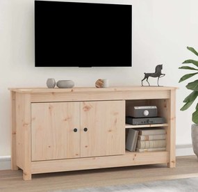vidaXL TV skříňka 103 x 36,5 x 52 cm masivní borové dřevo [814589] Barva: Černá