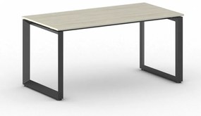 Kancelářský stůl PRIMO INSPIRE, 160x80 cm, černá podnož, dub přírodní