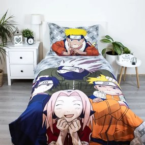 Jerry Fabrics Povlečení Naruto Grey 140x200, 70x90 cm