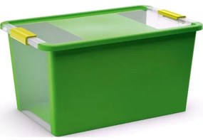 Plastový úložný box KETER Bi Box L s víkem 40l, zelený