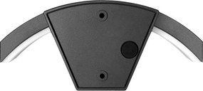 LED Zahradní lampa s PIR Adviti PILEA AD-OP-6572BLPMR4 700lm, IP54, 4000K, černá