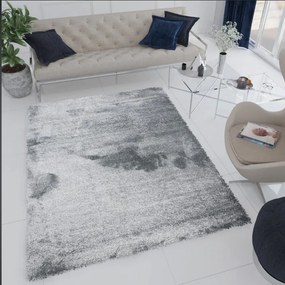 Měkký šedý koberec Šířka: 160 cm | Délka: 230 cm