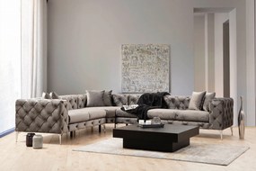 Atelier del Sofa Rohová sedací souprava Como Left - Anthracite, Antracitová