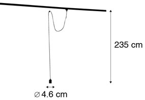 Závěsné svítidlo s kolejnicovým zavěšením bílé - Cavalux