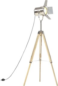 vidaXL Stojací lampa na stativu masivní mangovníkové dřevo 140 cm [286116]