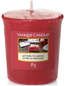 Yankee Candle – votivní svíčka Letters to Santa (Vánoční dopisy), 49 g