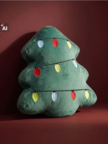 Sinsay - Vánoční dekorativní polštář ve tvaru vánočního stromku - zelená