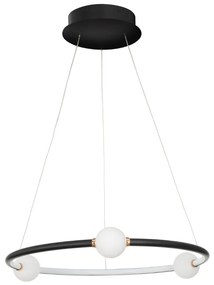 OnaDnes -20% Černé závěsné LED světlo Nova Luce Celia 64 cm