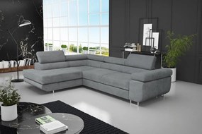 ANTEX MALIBU rozkládací sedací souprava s úložným prostorem šedá 277 x 70 - 89 x 203 cm