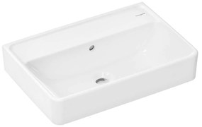 Hansgrohe Xanuia Q - Umyvadlo 55x37 cm, s přepadem, bez otvoru pro baterii, SmartClean, bílá 61121450