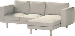 Potah na pohovku IKEA Norsborg 3-místná se šezlongem barva béžová látka pletený vzor