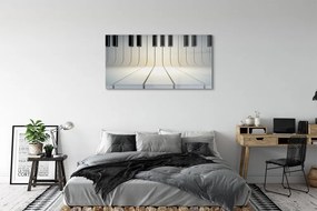 akrylový obraz klávesy piana 125x50 cm