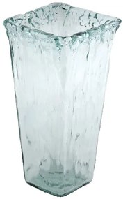 San Miguel VIDRIOS SAN MIGUEL !RECYCLED GLASS! Váza z recyklovaného skla "PANDORA "AUTHENTIC", průhledná , 20 x 40 cm