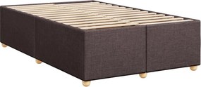 Box spring postel s matrací tmavě hnědá 120x200 cm textil 3286650