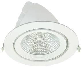 ACA Lighting COB LED bodovka LINO 30W/230V/4000K/2480Lm/IP20/60°, kruhová bílá