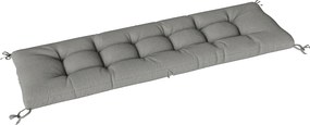 Polštář z palety Odnímatelný sedák s upevňovacími popruhy Polštář z palety pro většinu lehátek 198x65x13cm Světle šedý