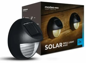 Modee LED solární nástěnné svítidlo ML-WS101, 2 ks