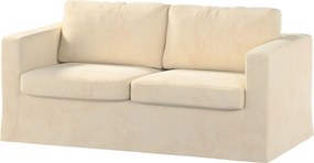 Potah na pohovku IKEA  Karlstad 2-místná , nerozkládací, dlouhý barva ekr látka lesklé, sametová