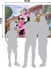 Dětská vliesová fototapeta na zed' Minnie a Daisy, Disney | 155 x 110 cm | DFTDNM 5228