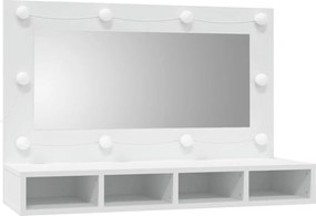vidaXL Zrcadlová skříňka s LED 90 x 31,5 x 62 cm [808891] Barva: Černá