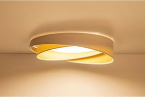 LED Stm. stropní svítidlo SM. GALAXY M. LED/24W/230V pr. 55 cm bílá/zlatá + DO