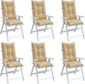 vidaXL Souprava polštářů pro vysokou židli 6 ks Polyester [4002357] Barva: melanžově béžová