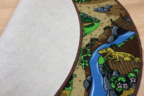Vopi koberce Dětský kusový koberec Dino kruh - 160x160 (průměr) kruh cm