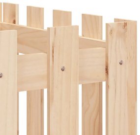Vyvýšený záhon plotový design 200x50x50 cm masivní borovice,  832507