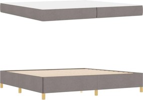 Rám postele Taupe 200 x 200 cm textil 3398966