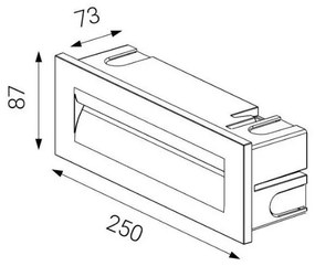 LED2 - LED Venkovní zápustné svítidlo STEP IN LED/8,5W/230V IP65