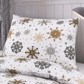 Flanelové ložní povlečení Sněhové ornamenty