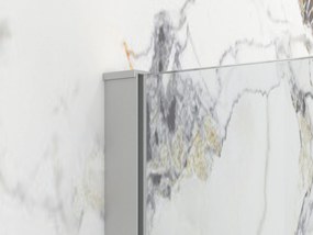 Erga Paris, sprchová zástěna Walk-In 90x200 cm, 8mm čiré sklo, broušená ocel, ERG-V02-PARIS-090x200-CL-BS