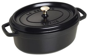 Hrnec STAUB  oválný 17 cm černý 1l