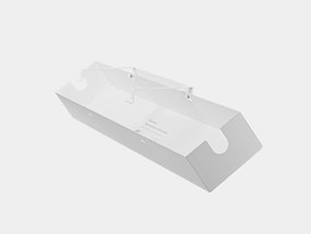 Organizér kabelů pod stůl Bílá / Velký (100 cm)