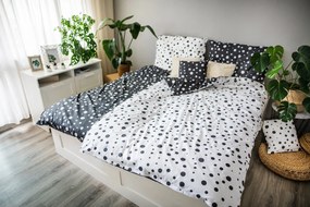 Jahu Double Dots 3dílné bavlněné povlečení Rozměr: 1x 70 x 90, 1x 140 x 200 a 1x 40 x 40 cm