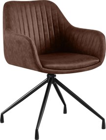 Jídelní židle Welby Vintage – tmavě hnědá